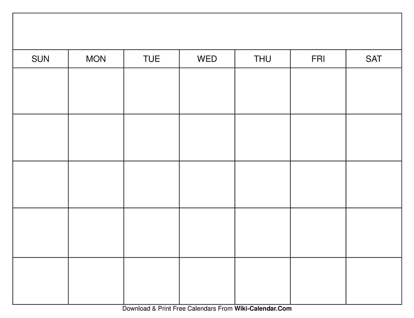 Free Printable One Month Calendar - Printable 2025 Calendar